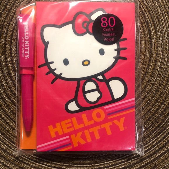 Hello Kitty | Office | Hello Kitty Mini Memo Pad With Pen | Poshmark